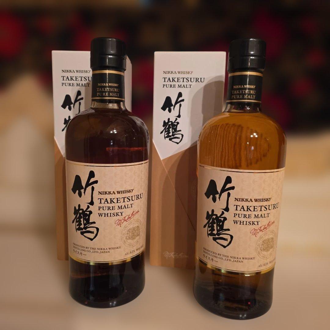 (入手困難) [NIKKA] 竹鶴 PURE MALT <新品商品> 2本 !