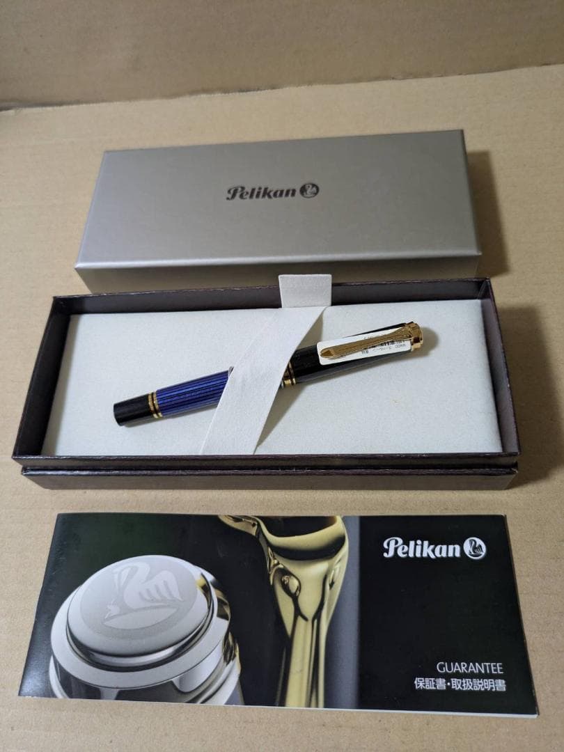 ペリカン 万年筆 スーベレーン M400　ブルーストライプデザイン