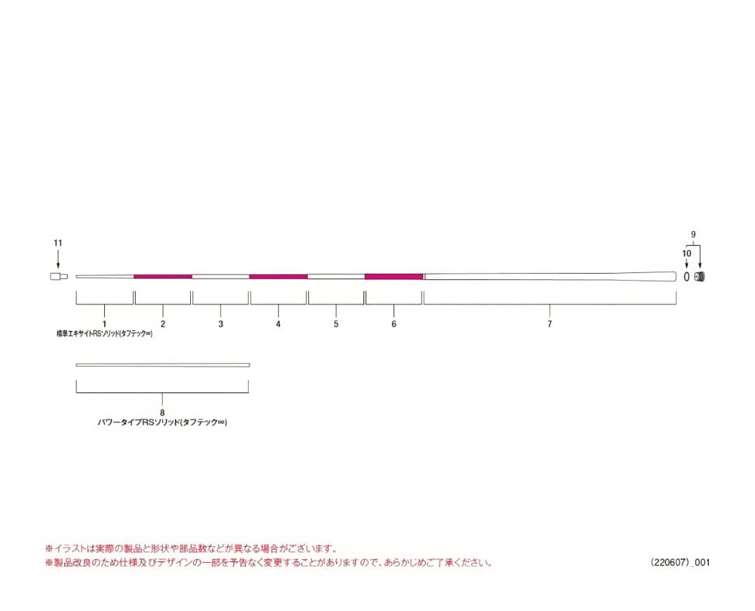 SHIMANO PROSELECT RS 85 替穂付　パーツ取用破損竿付帯