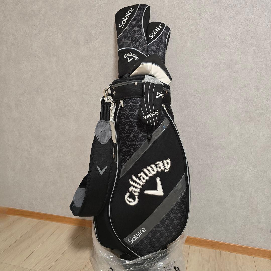 ☆新品☆Callaway レディースキャディバッグヘッドカバー付き★黒★