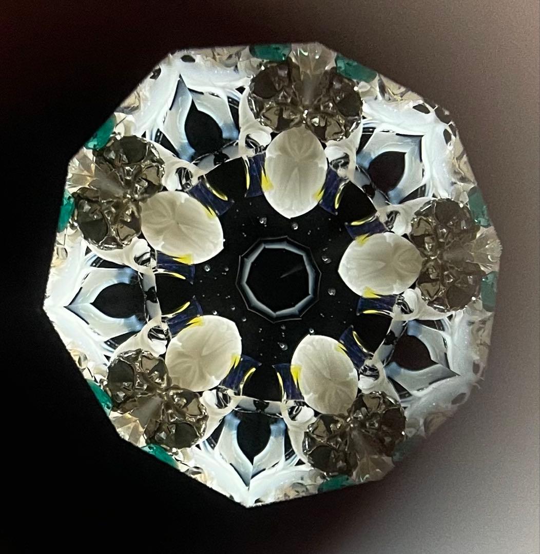 【万華鏡】ステンドグラス/オイル　池田憲昭作 希少品　袋付き