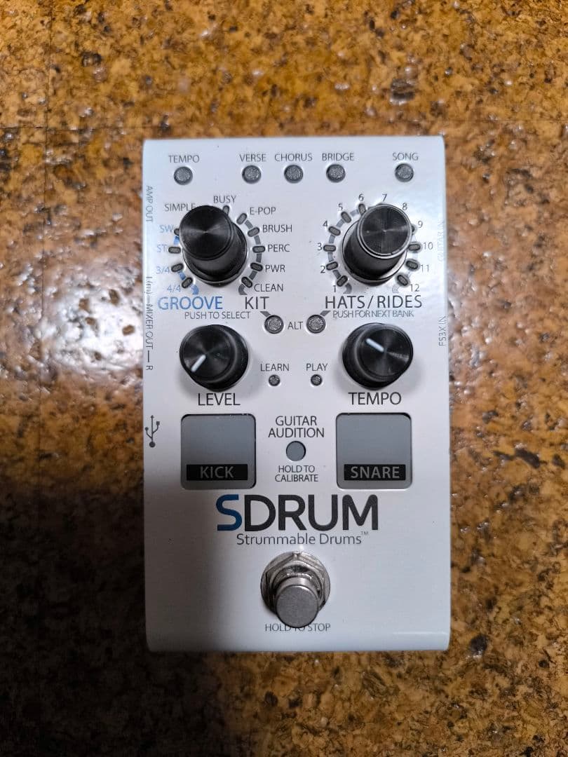 DigiTech SDRUM Strummable Drumsドラムマシンペダル