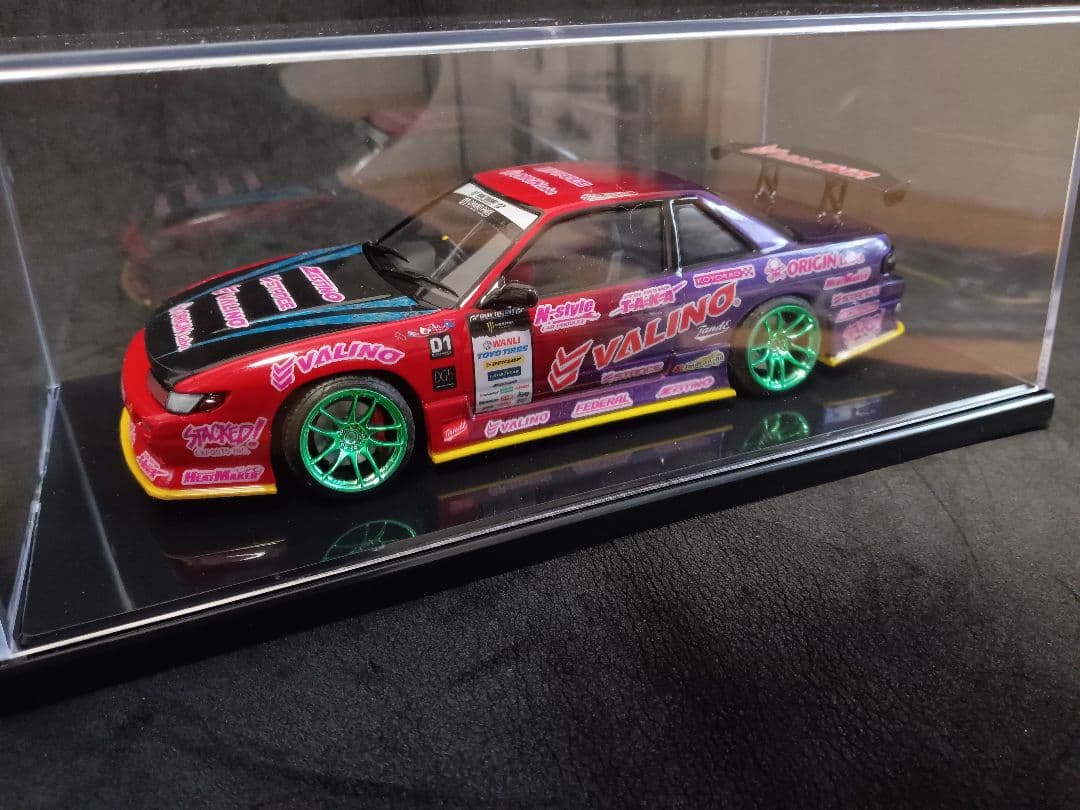 1/24 ニッサン S13 シルビア D1 プラモデル 完成品 ケース付