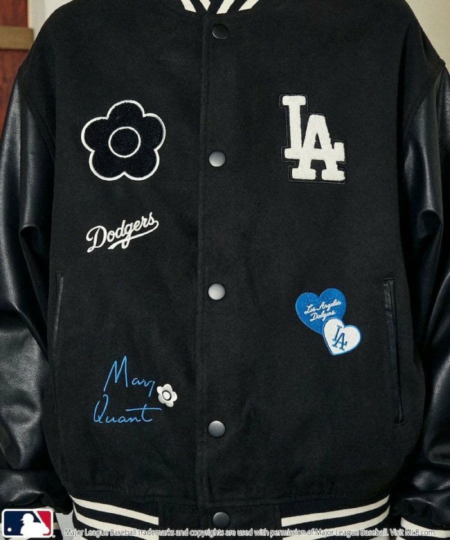 MLB×MARY QUANT PATCH STUDIUM JACKET