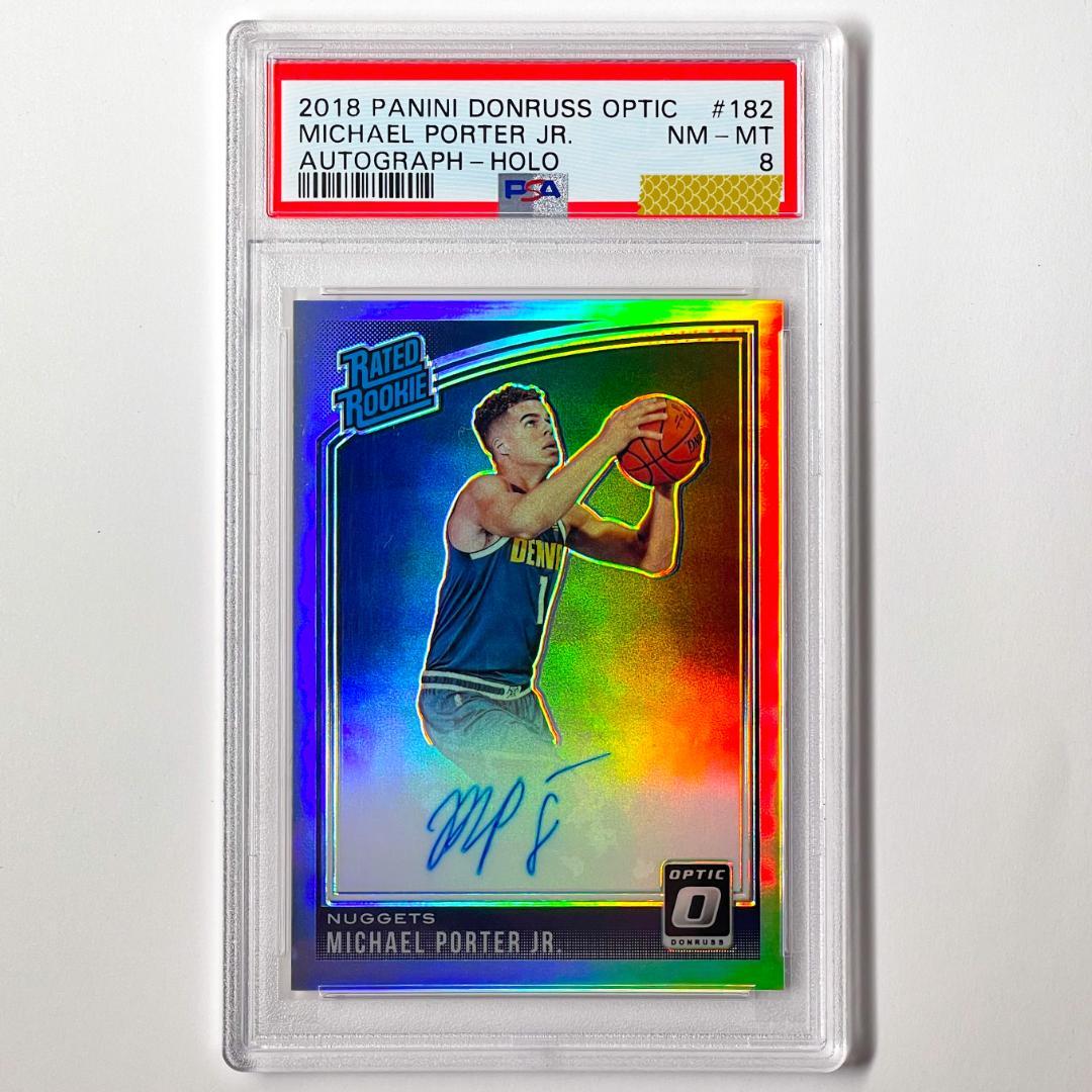 PSAサインルーキーMICHAEL PORTER JR RC HOLO AUTO
