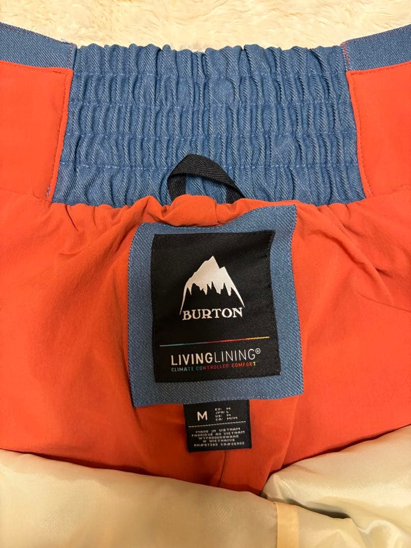 BURTON LIVINGLINING スノーボードウェア Mサイズ ブルー