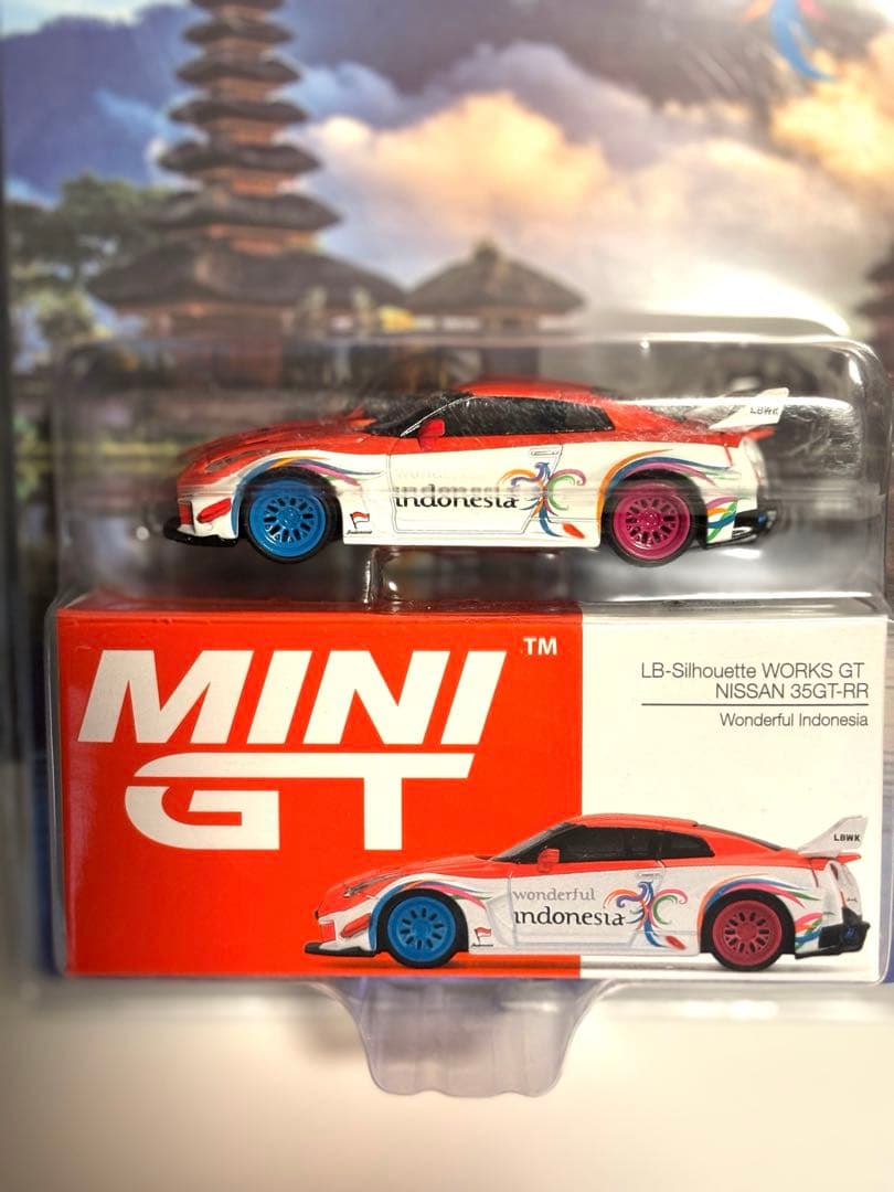MINI GT 1/64 日産 GT-R R35 ワンダフルインドネシア 限定品