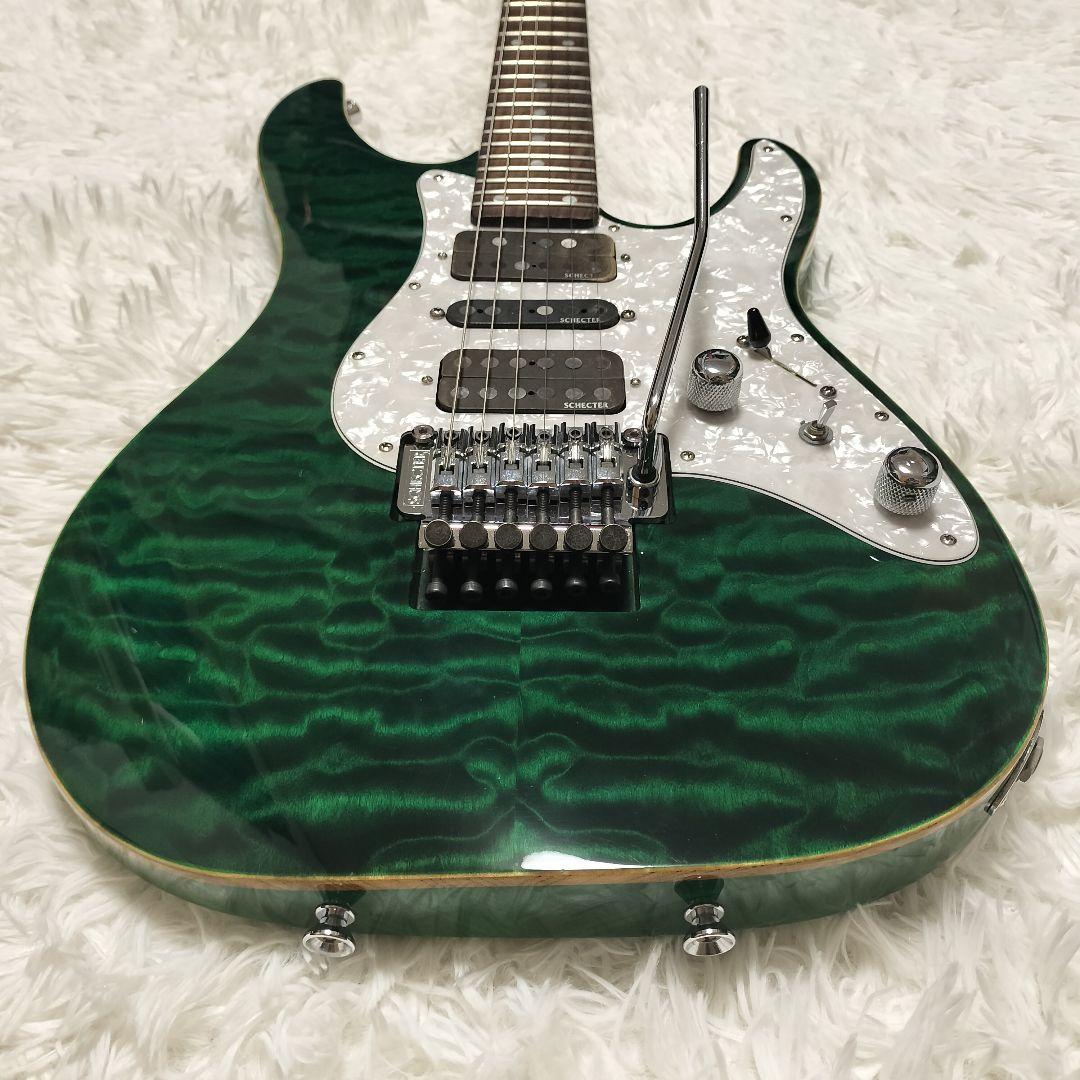 ギター Schecter SD-2-24-AS/R See-Thru Green