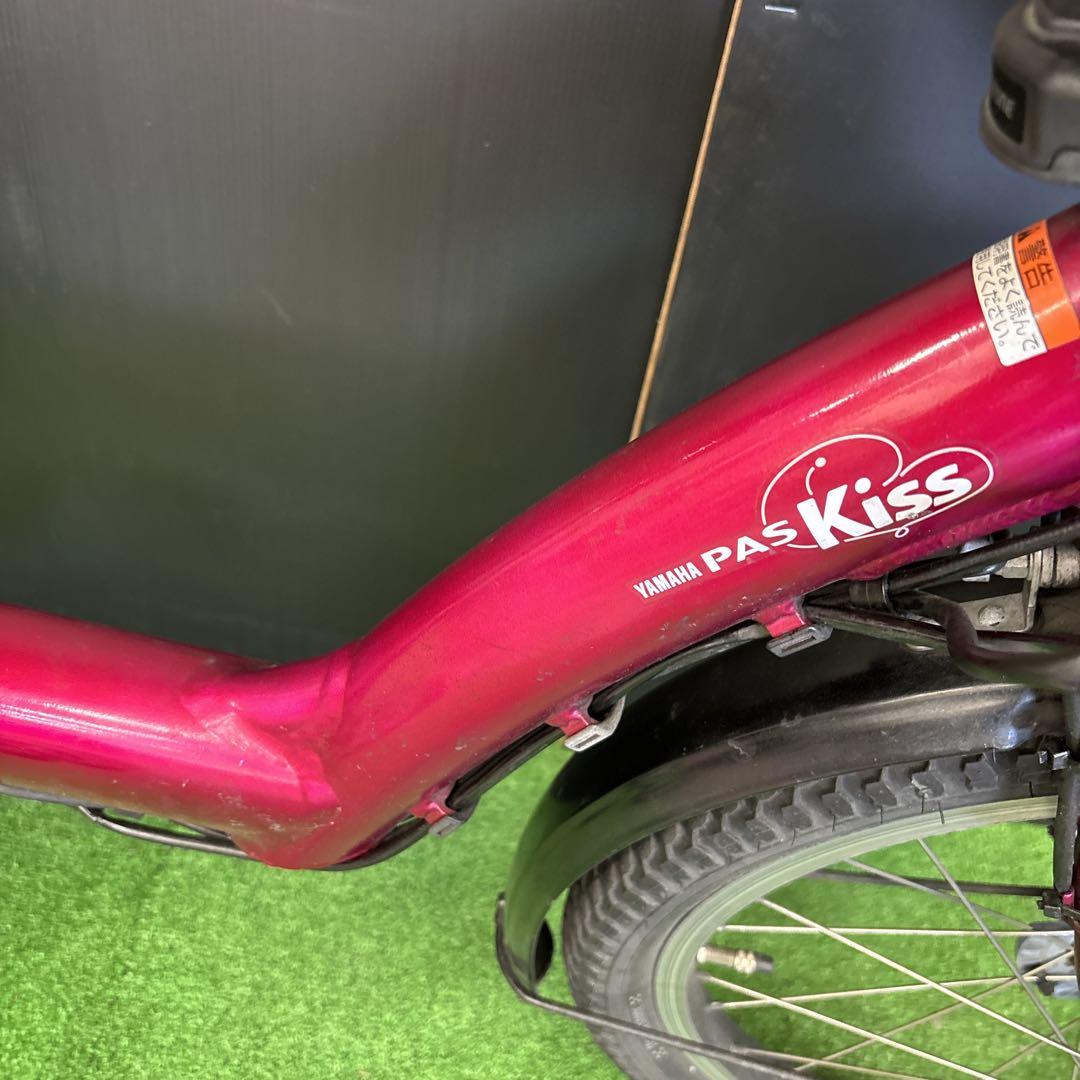電動自転車 YAMAHA PAS kiss ピンク 3人乗り対応　5