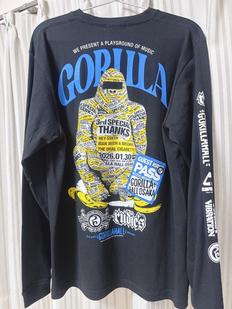 GORILLA HALL 3rd 限定 ロングTシャツ Lサイズ
