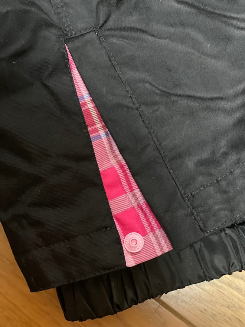 DESCENTE 11号 ピンク チェック スキーウェア