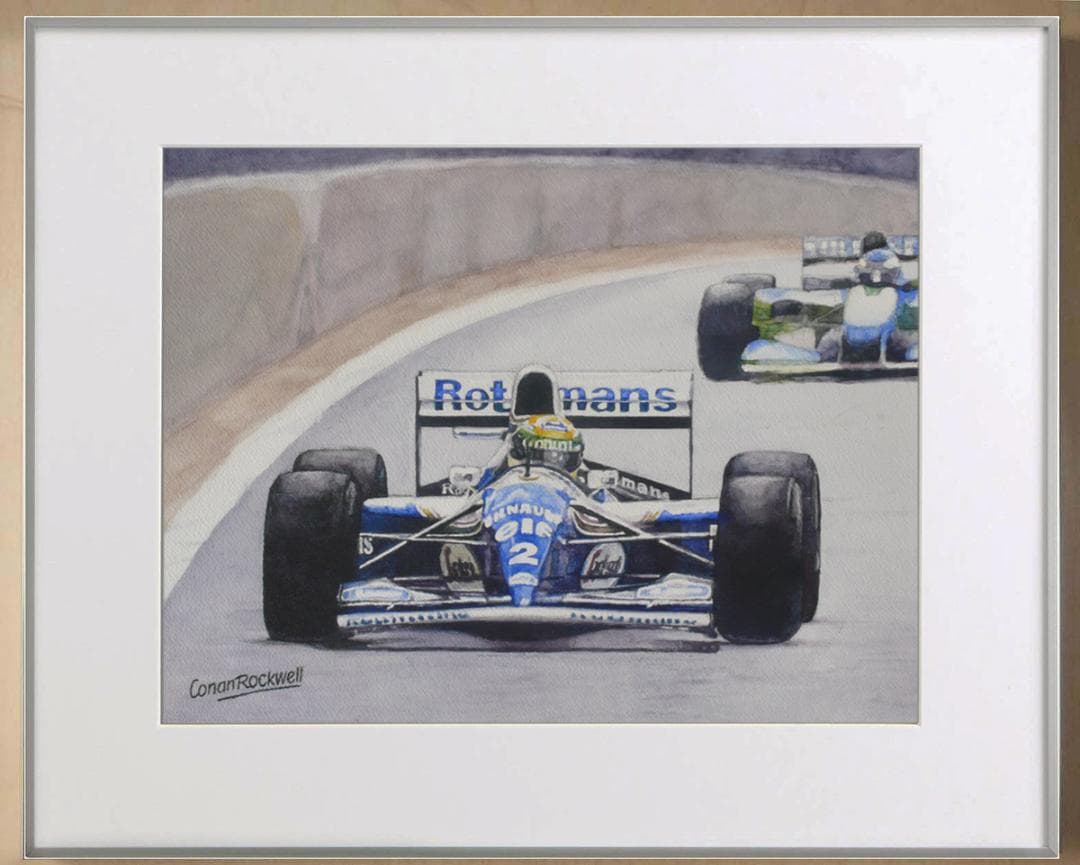 Interlagos, 1994. FW16 アイルトン・セナ 水彩画