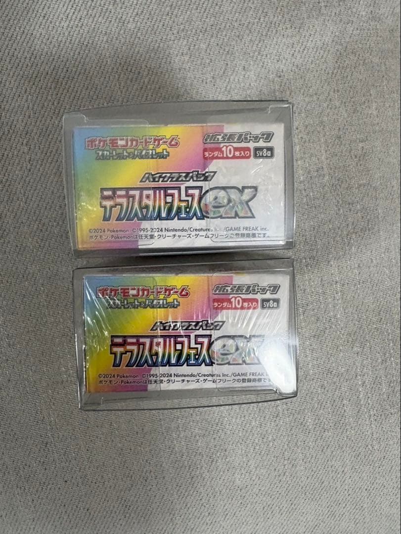 ポケモン box シュリンク付き2セット テラスタルフェスex