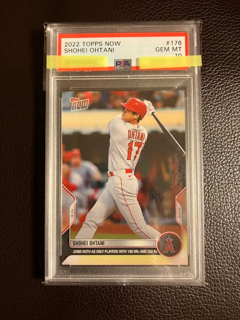 【PSA10 世界38枚】大谷翔平　MLB100号HRカード　topps now
