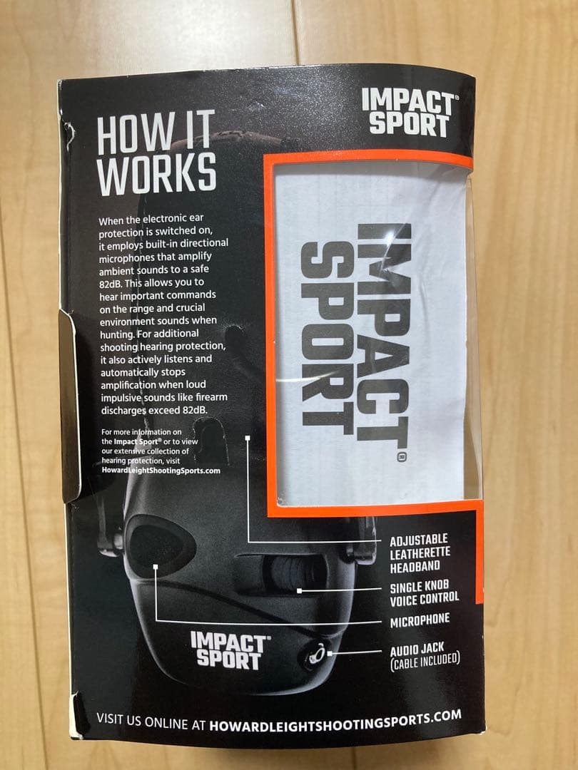 個人装備 Howard Leight 22NRR Impact Sport