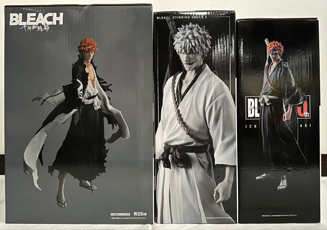 一番くじ　BLEACH　黒崎一護　MASTERLISE　フィギュア　三体セット
