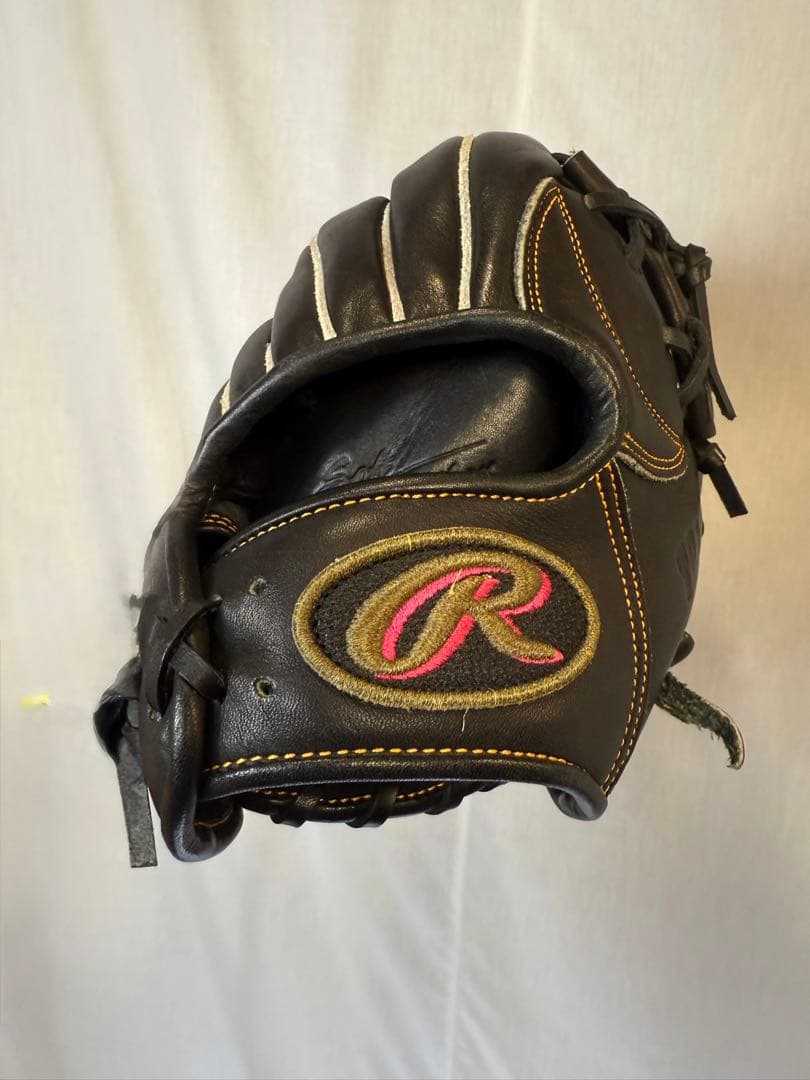 Rawlings 野球グローブ 黒 右投げ用　一般軟式　高級