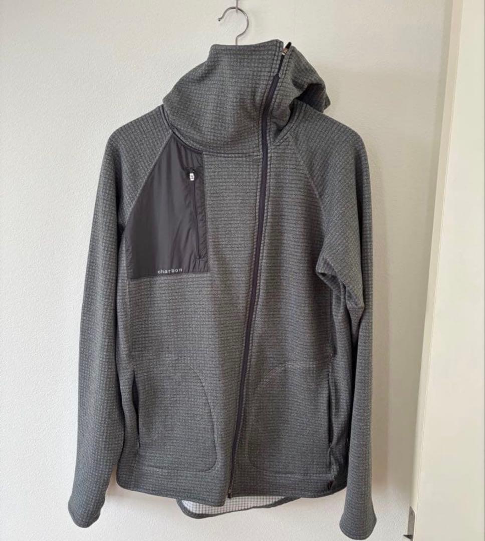 ウォーキング・ランニングウェア Charbon POLARTEC ZIPUP HOODIE L