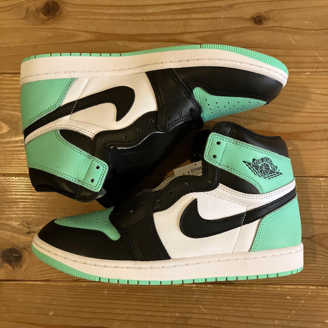 シューズ(男性用) AIR JORDAN 1 RETRO HI OG GREEN GLOW 29.0