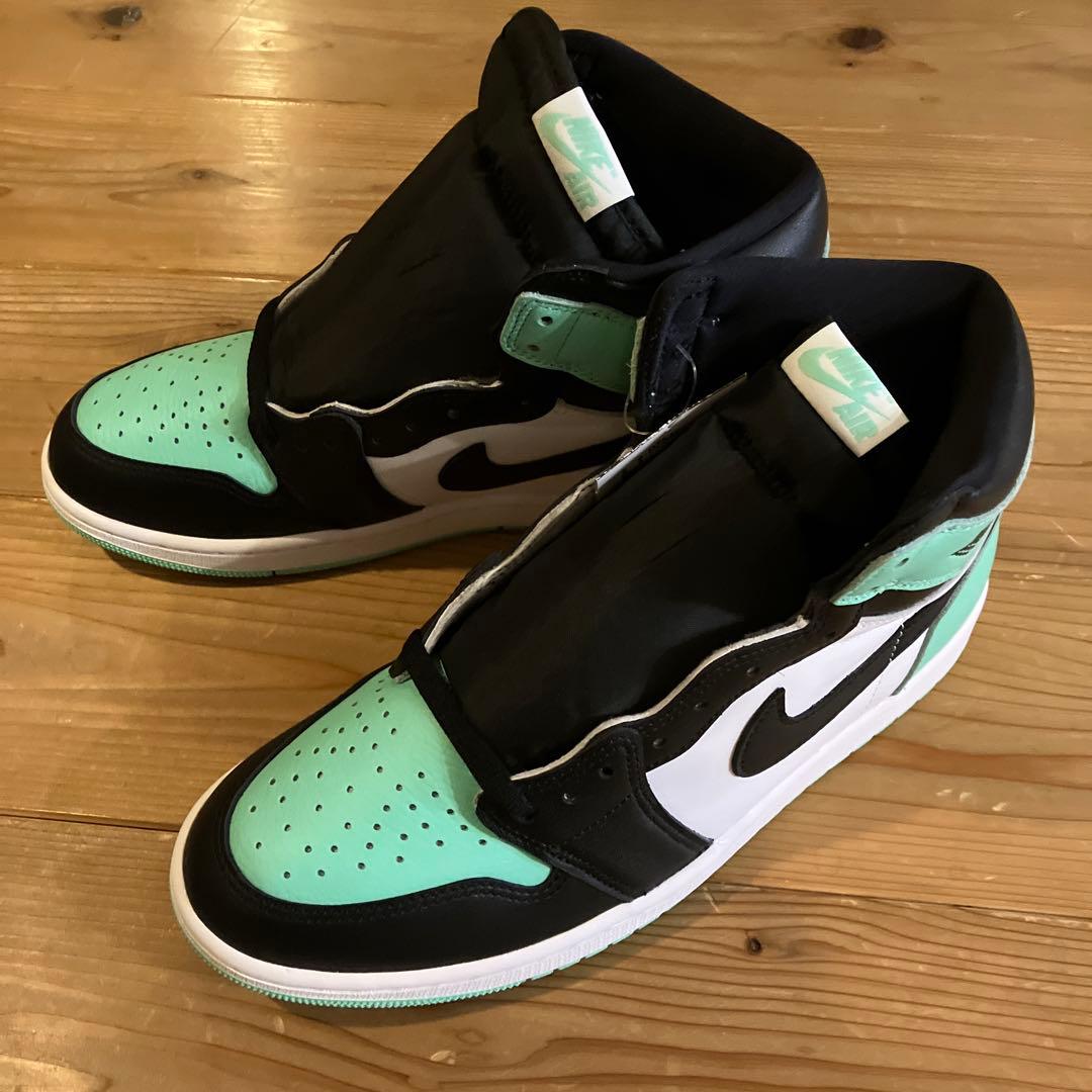 シューズ(男性用) AIR JORDAN 1 RETRO HI OG GREEN GLOW 29.0
