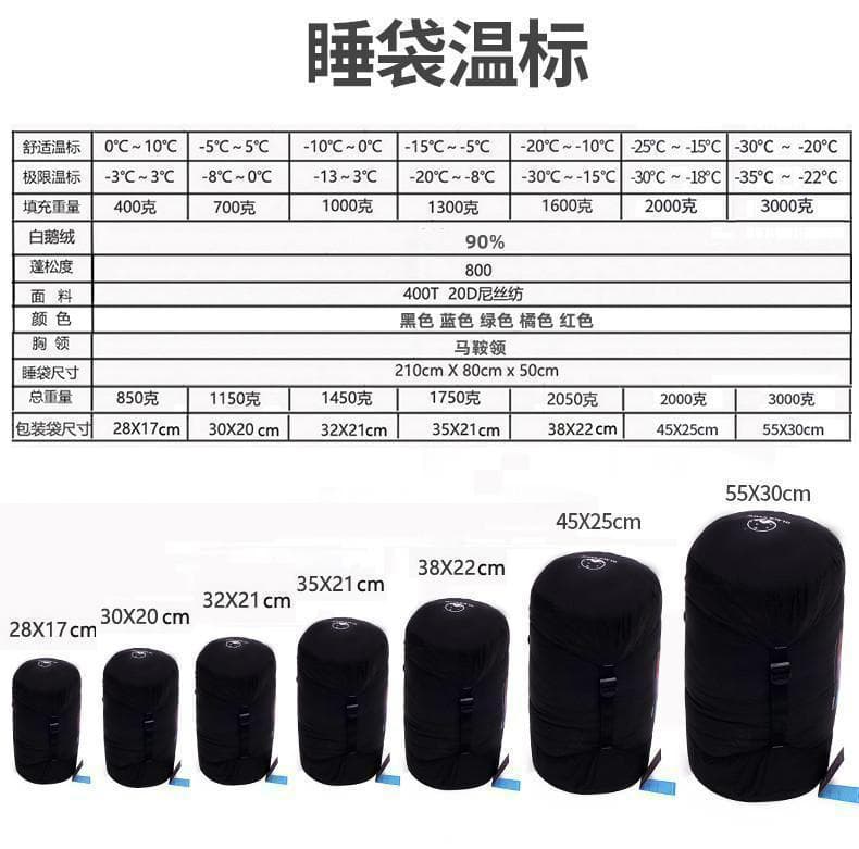 ✨後悔しない寝袋選び✨アウトドア　マミー型　ダウンシュラフ　グリーン 1000
