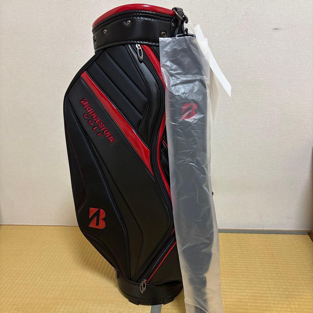 BRIDGESTONE GOLF キャディバッグ ブラック/レッドCBG222