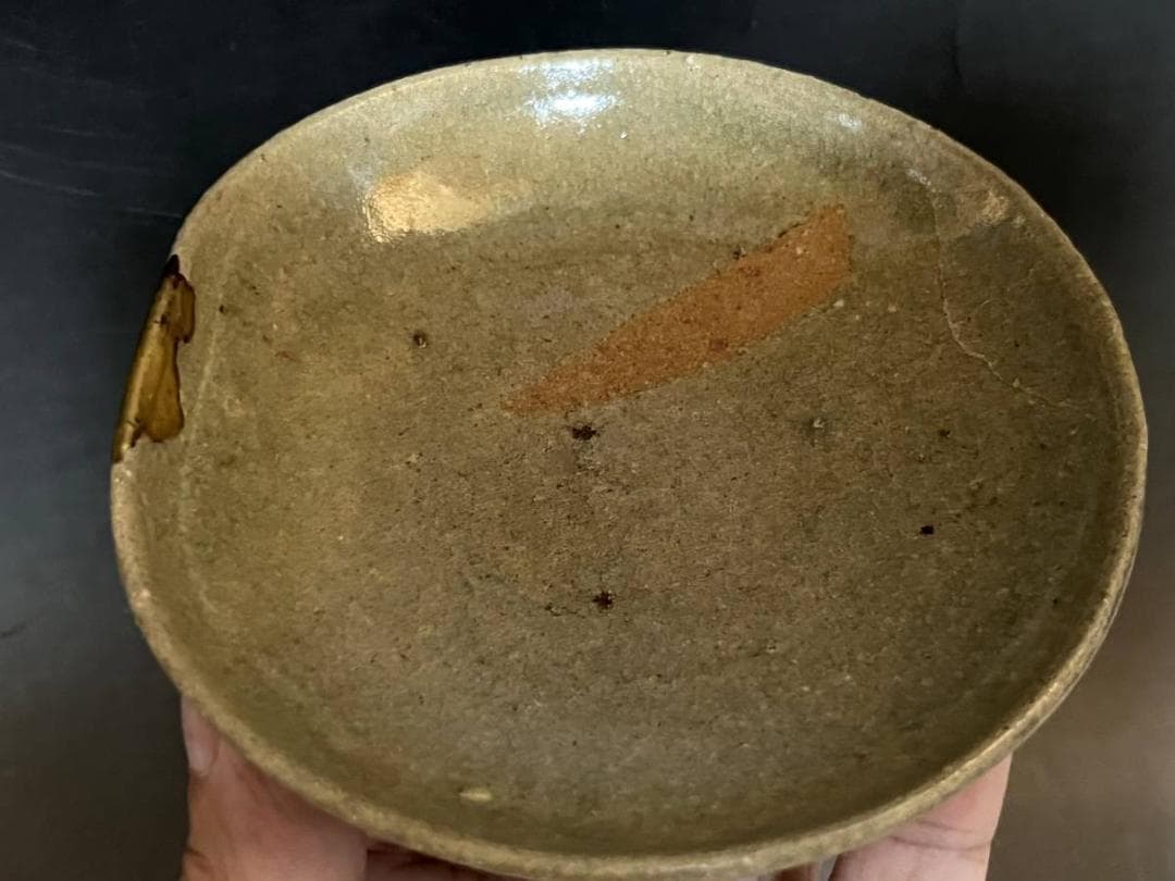 皿■古唐津小皿 2枚（江戸初期）平盃 伝世品 コレクター放出品 時代物 骨董品■