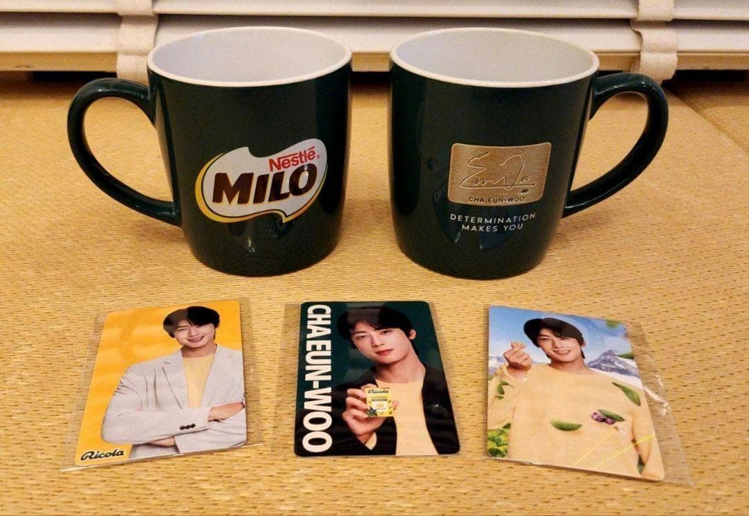 チャウヌ　CHA EUNWOO ミロ MILO タイ限定 マグカップ 2個