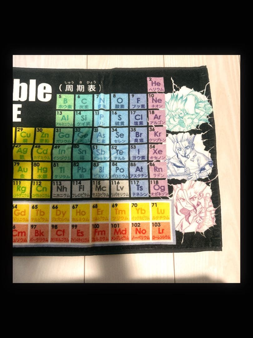 ドクターストーン 石神千空 周期表タオル