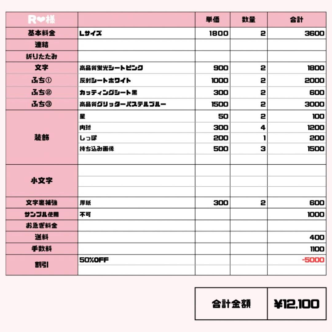 R❤︎【2/27発】うちわ文字 連結 文字パネル 団扇屋さん オーダー