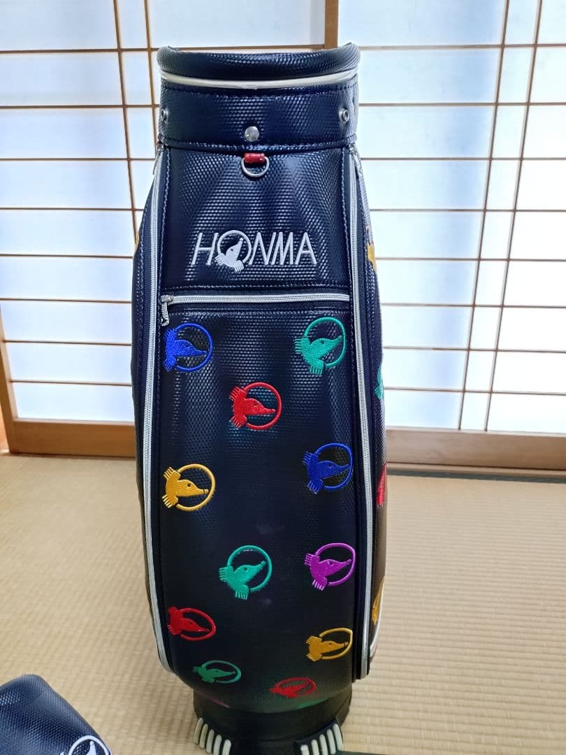 HONMA　本間ゴルフ　ホンマゴルフ　キャディバッグ　キャディバック　モグラ柄