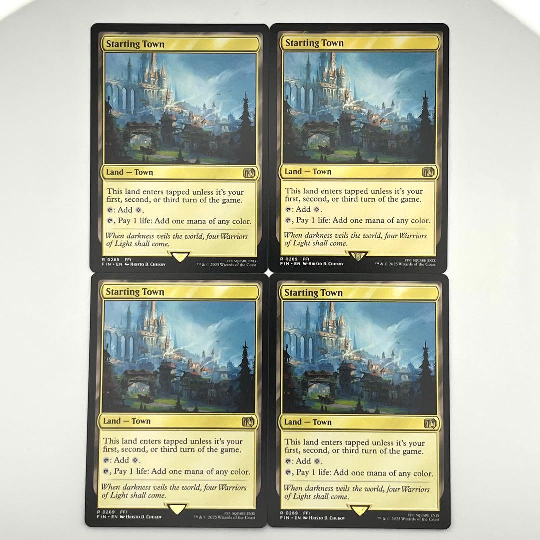 始まりの町 4枚セット　英語　MTG
