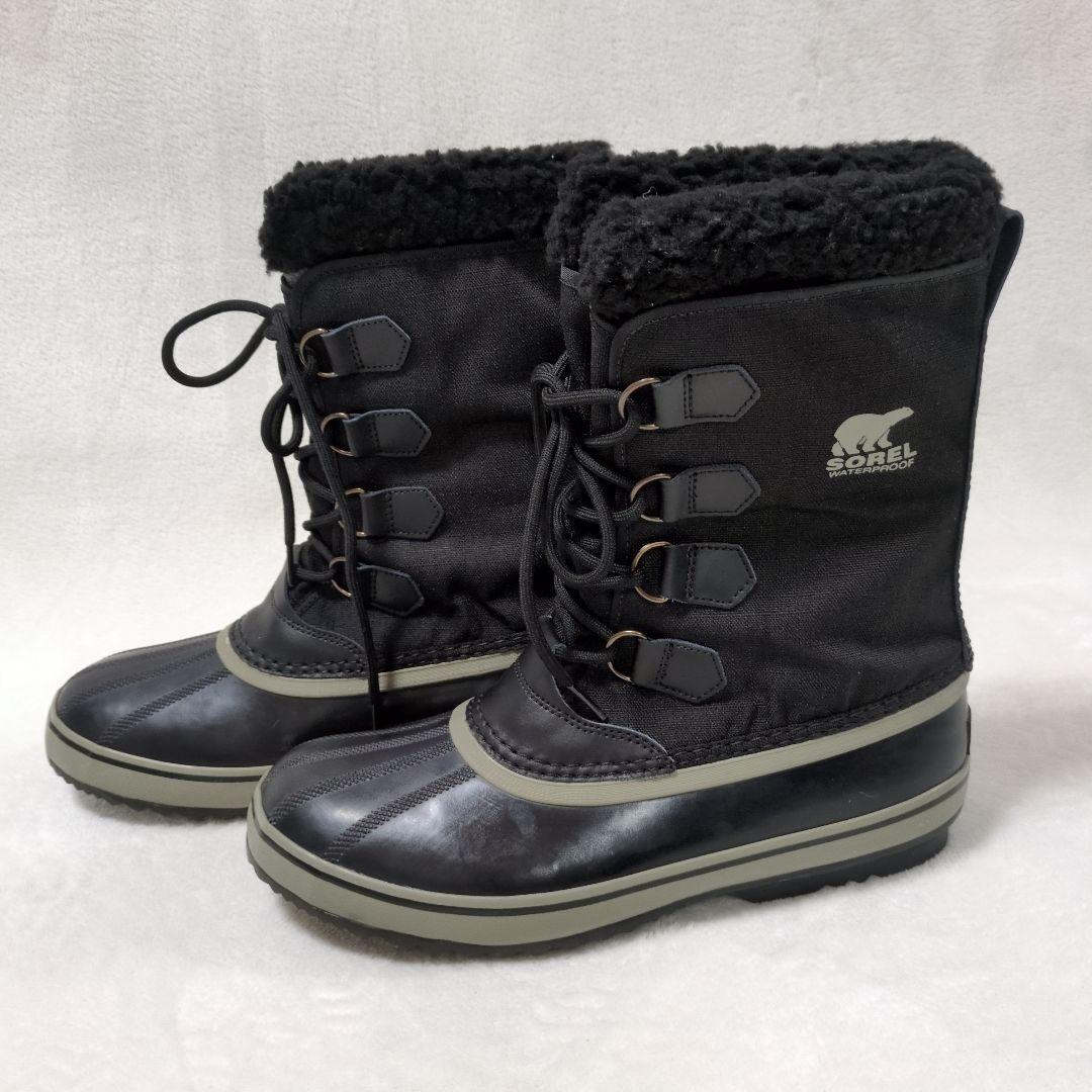 SOREL ソレル 29cm スノーブーツ 雪靴 黒 ブラック 防水