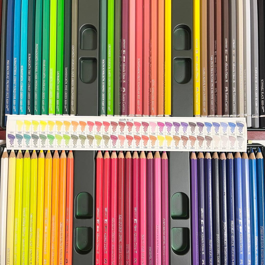 Faber-Castell 木箱 60色セット 色鉛筆 ファーバーカステル