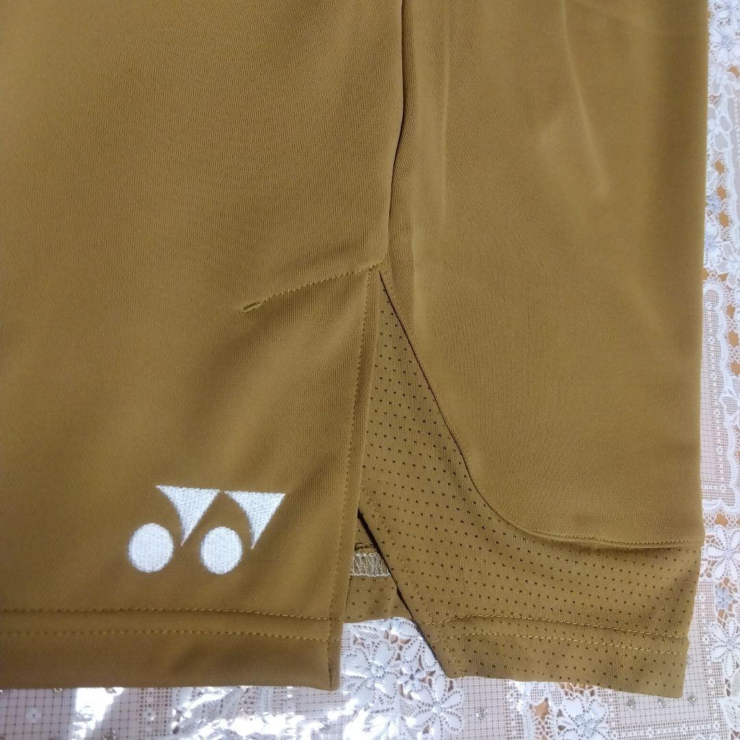 新品✨ ⑧ YONEX ハーフパンツ／ ユニ XО／ゴールド／日本代表モデル
