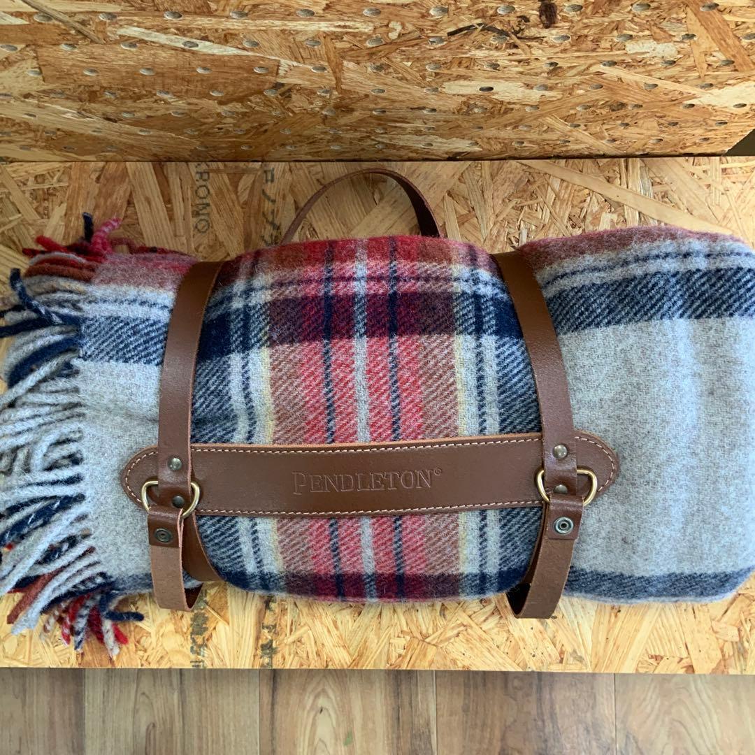 Pendleton チェック柄ウールブランケット