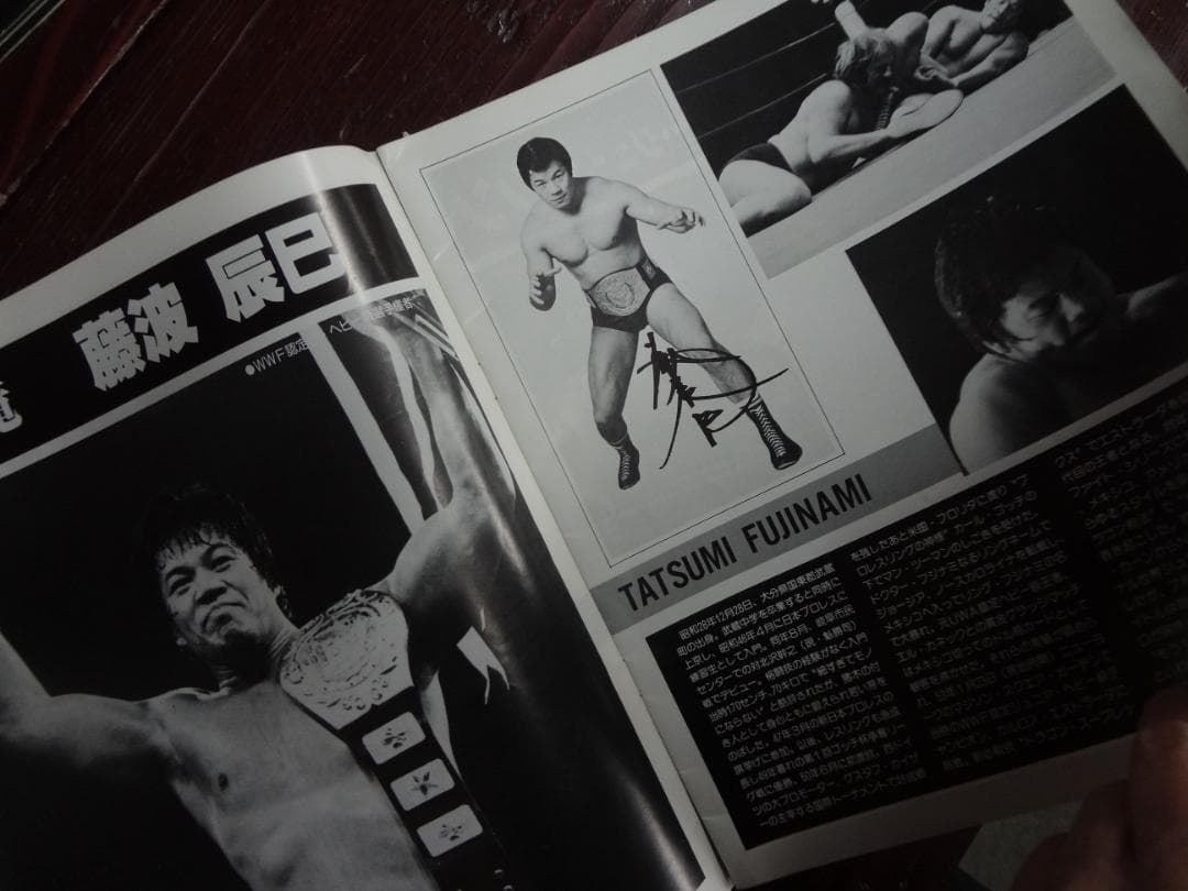 新日本プロレス 81WWFビッグ・ファイト・シリーズパンフ●サイン入り