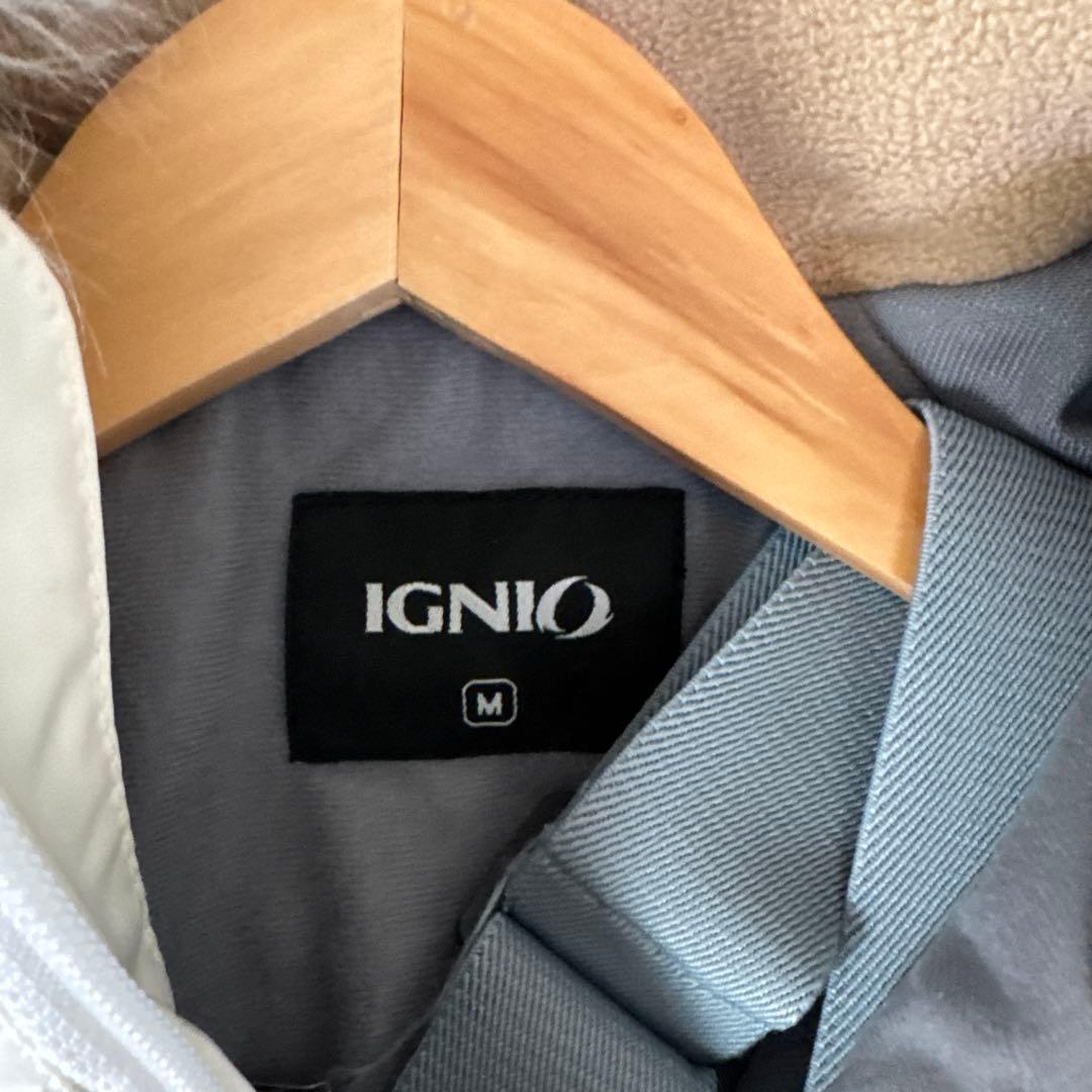 IGNIO イグニオ　スキーウェア　白　ベージュ　M 上下