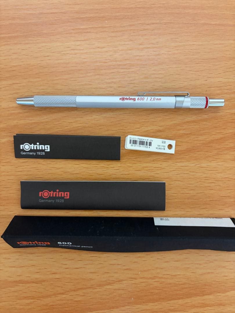 rotring 600 芯ホルダー　2.0 シルバー