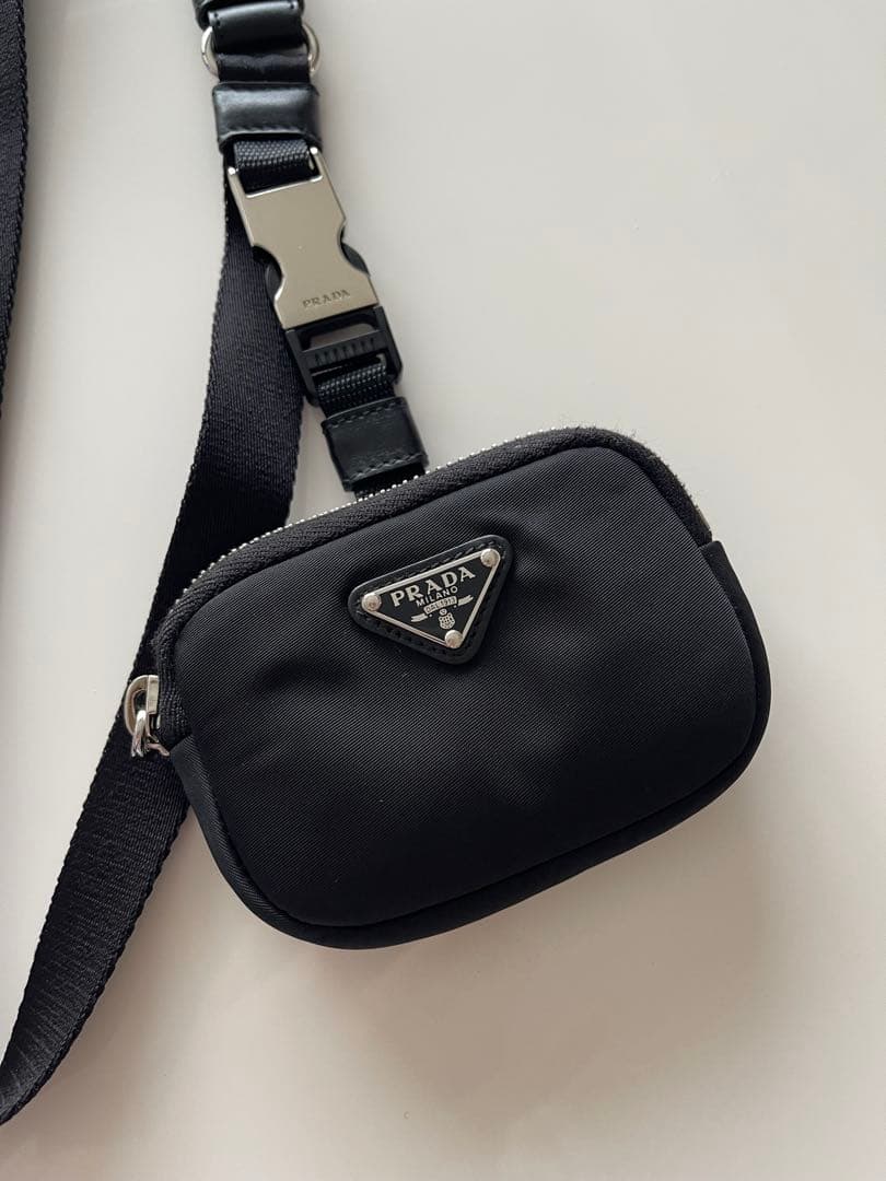 PRADA ペット　ポシェット付きリード　美品