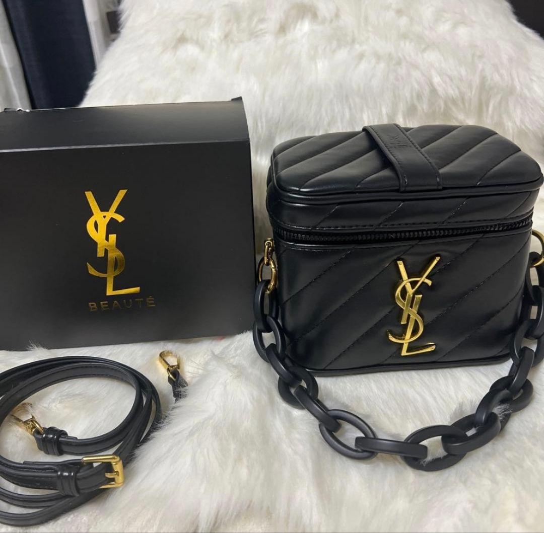 イヴサンローラン バニティポーチ ショルダーバッグ YSL メイクポーチ