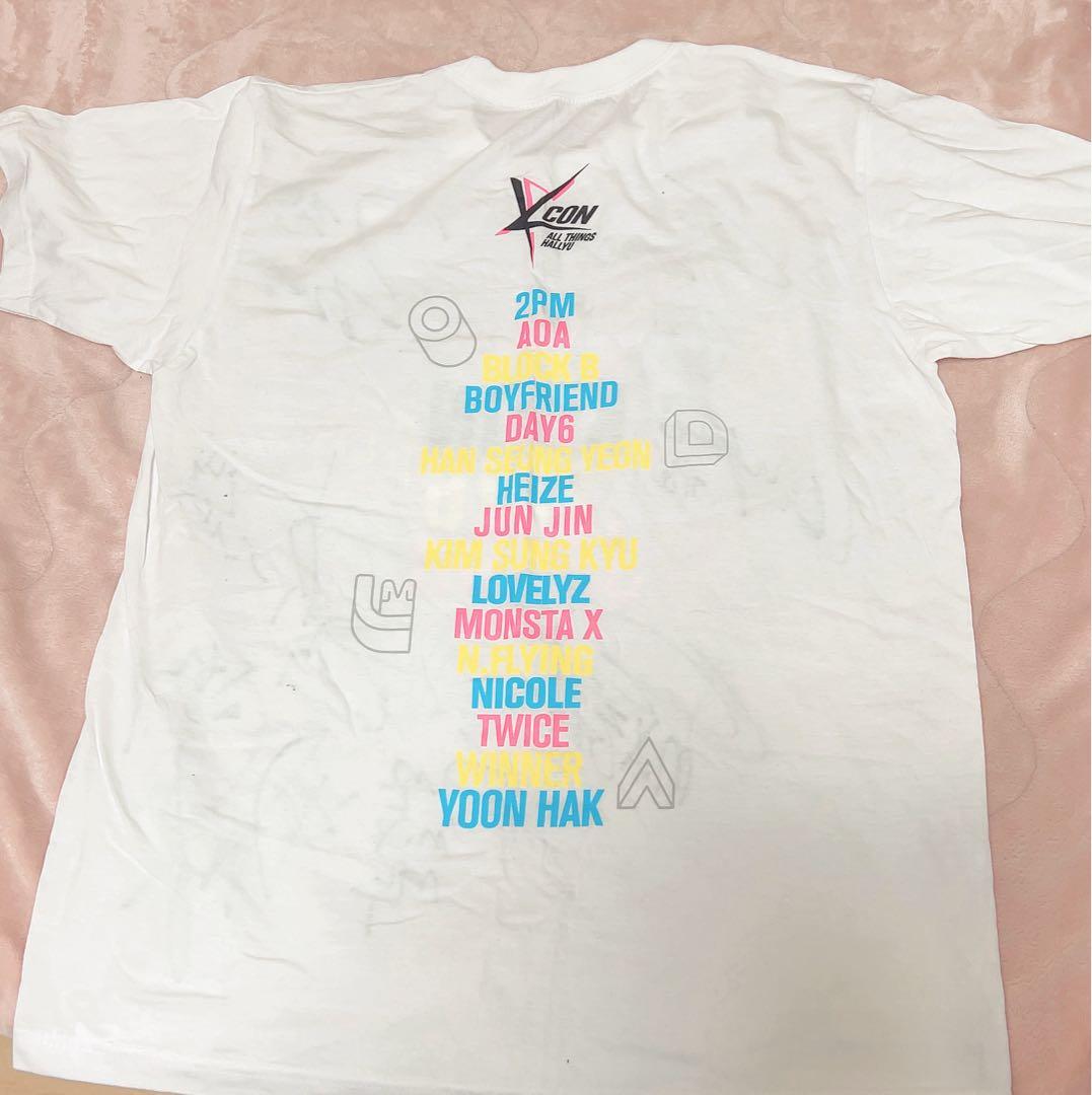 KCON 2016 Monstax モネク 直筆サイン入りTシャツ