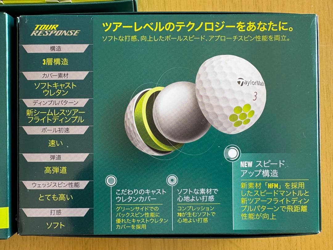【新品】TaylorMade Tour Response ゴルフボール