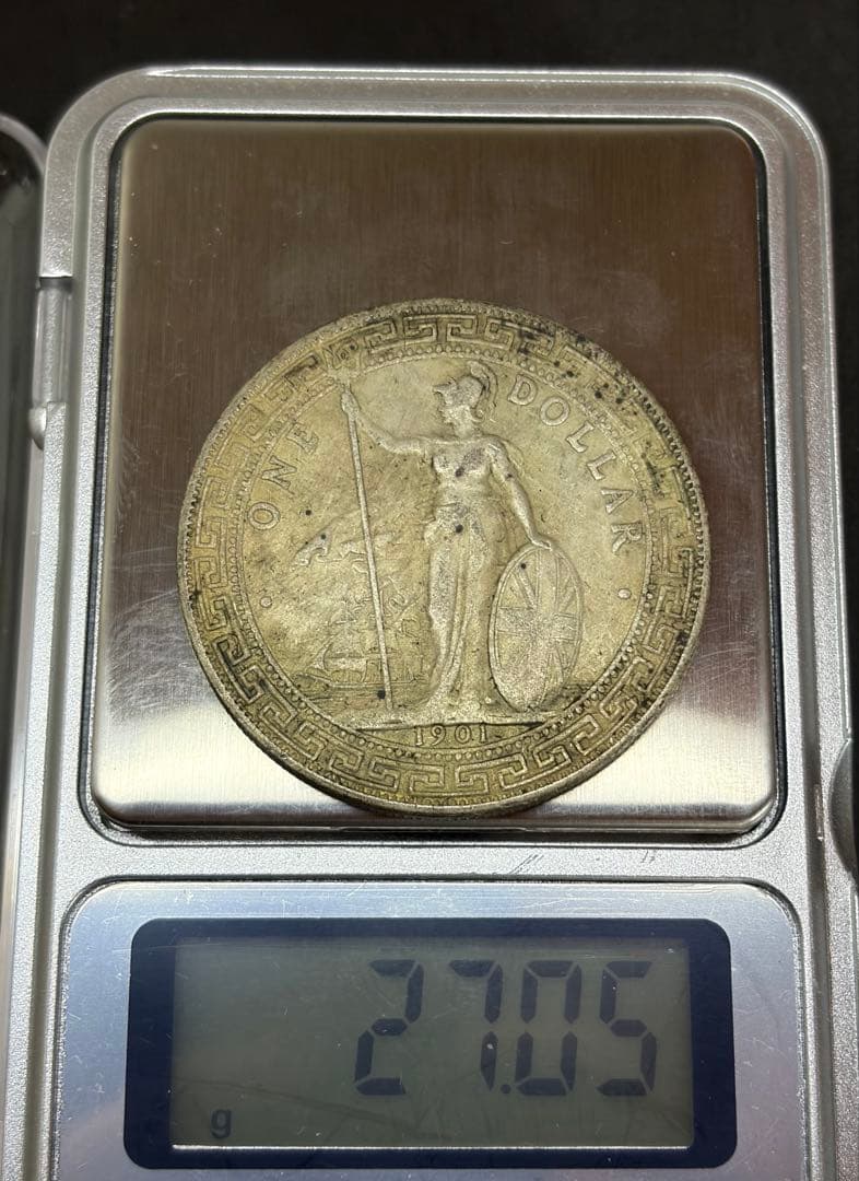 英国貿易銀貨 1901年 ONE DOLLAR 銀貨 古銭