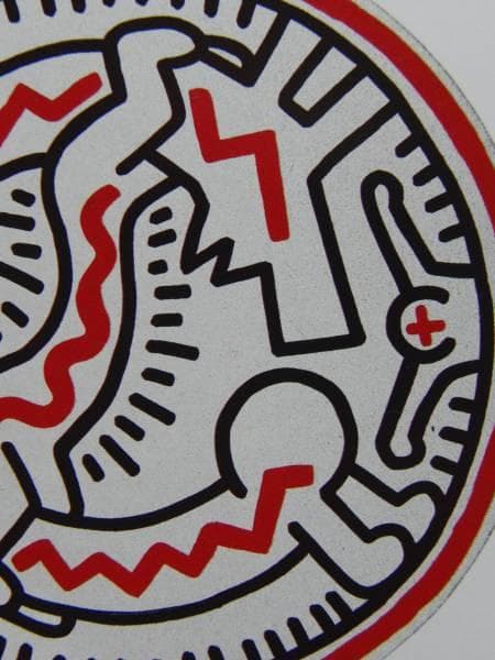 Keith Haring、No.83、希少画集画、新品額装付、状態良好