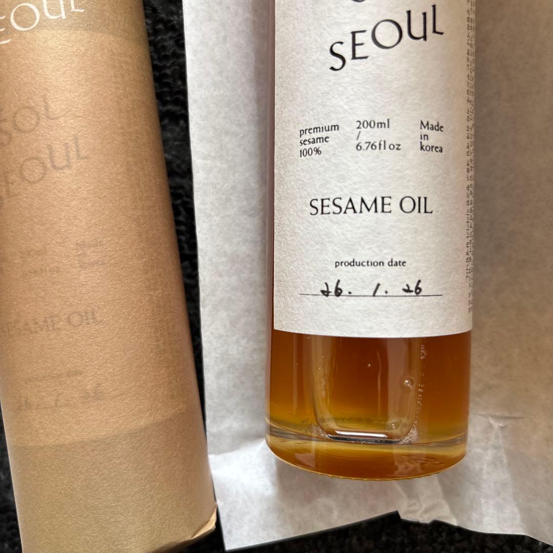 【新品未開封】solsol seoul ソルソルソウル　ごま油　2本セット