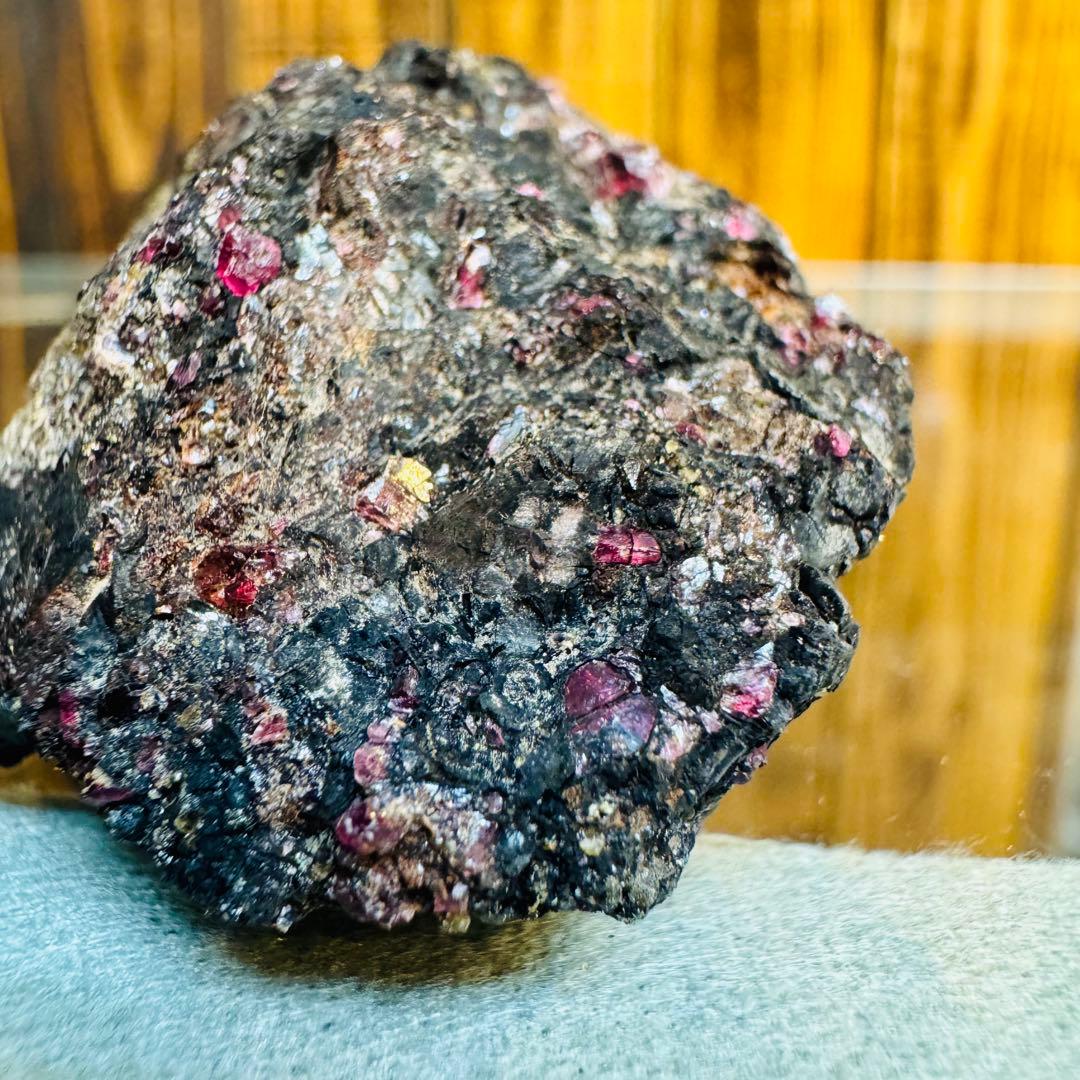 国産鉱物 パイロクスマンガン 愛知 ハイグレード クラスター