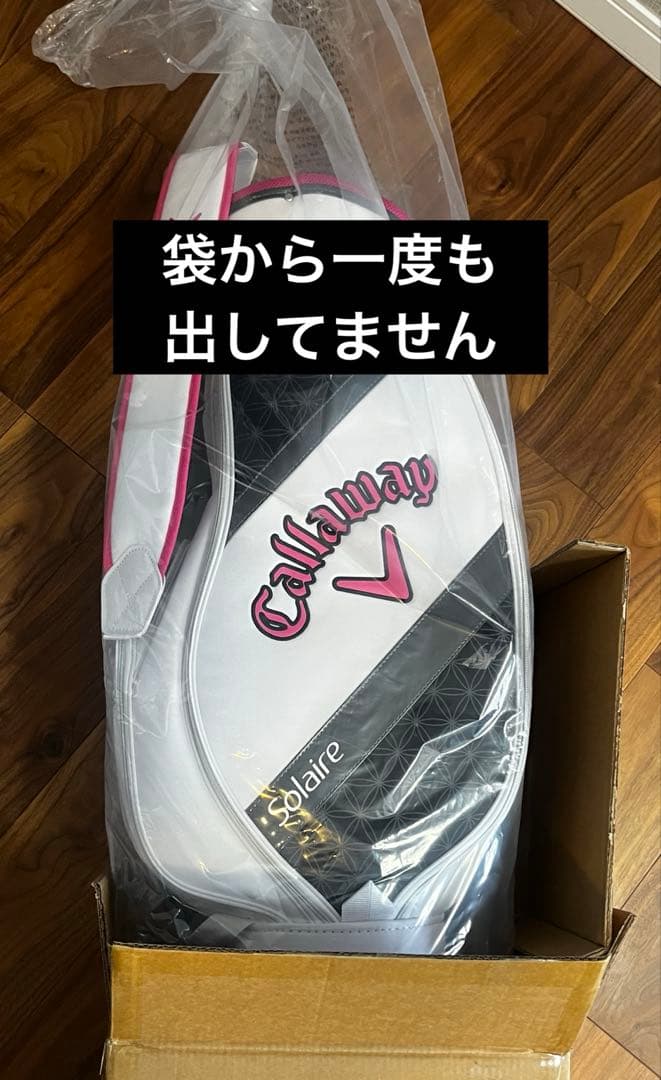 【新品未使用】　Callaway Solaire ゴルフバッグ ホワイト/ピンク