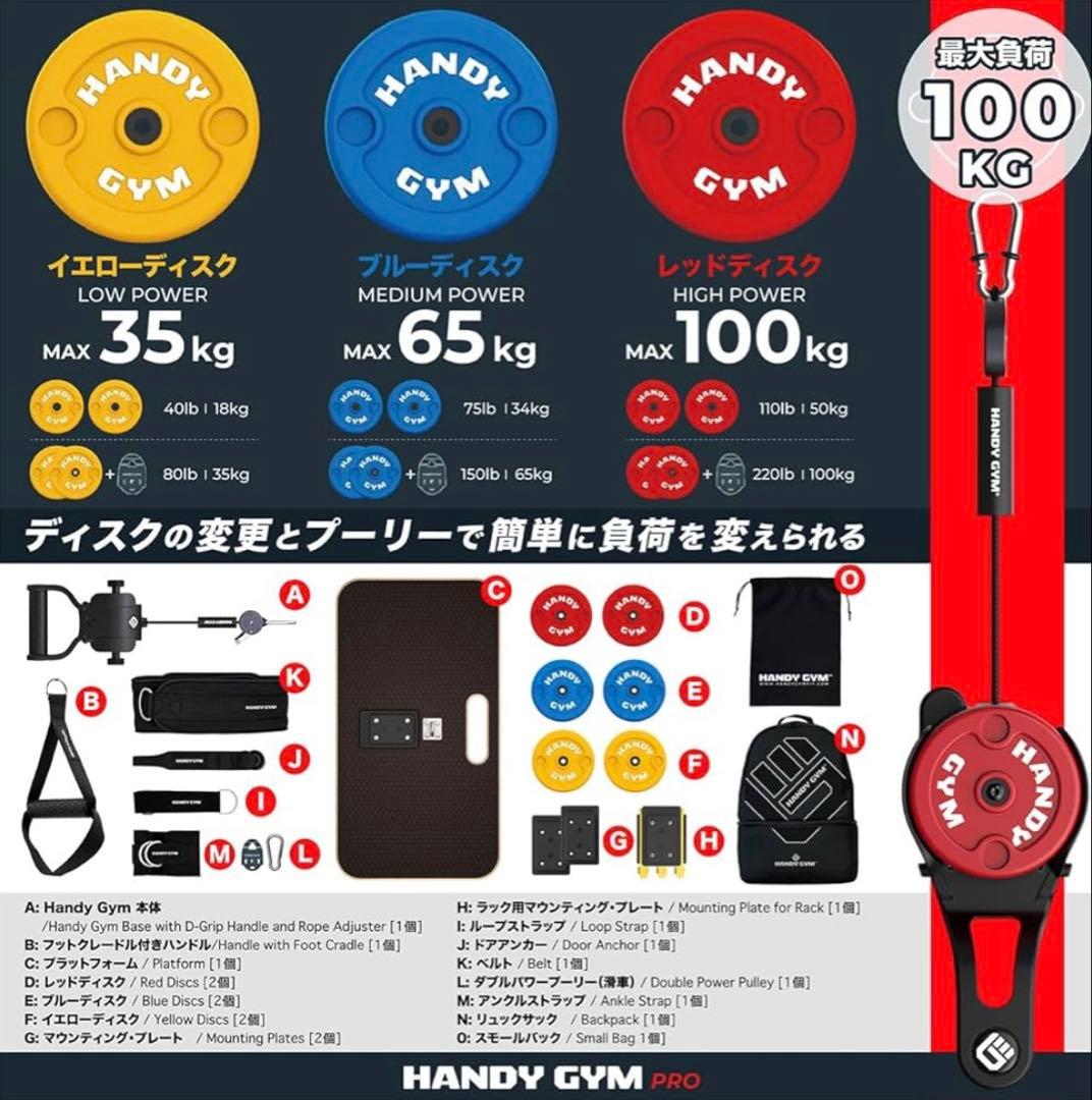 未使用 HANDY GYM PRO 筋トレ ハンディジムプロ 筋トレ