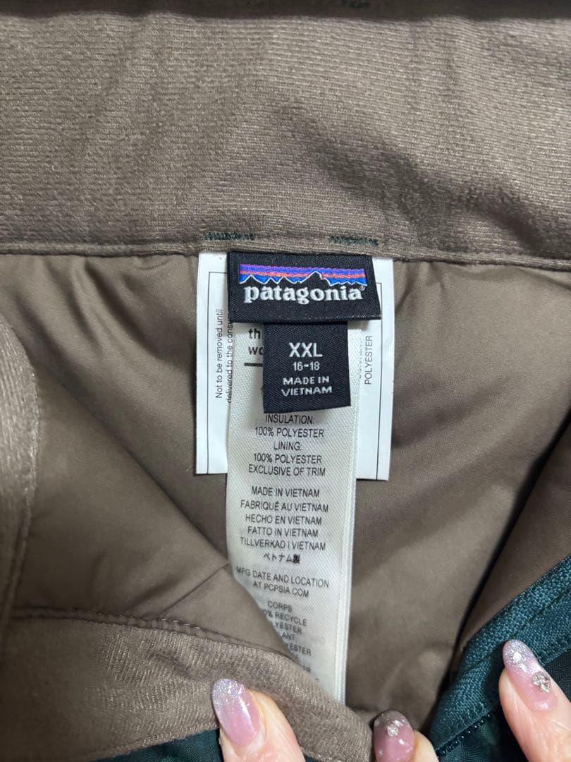 スノーパンツ子供用patagonia カモフラージュ アウトドアパンツ XXL